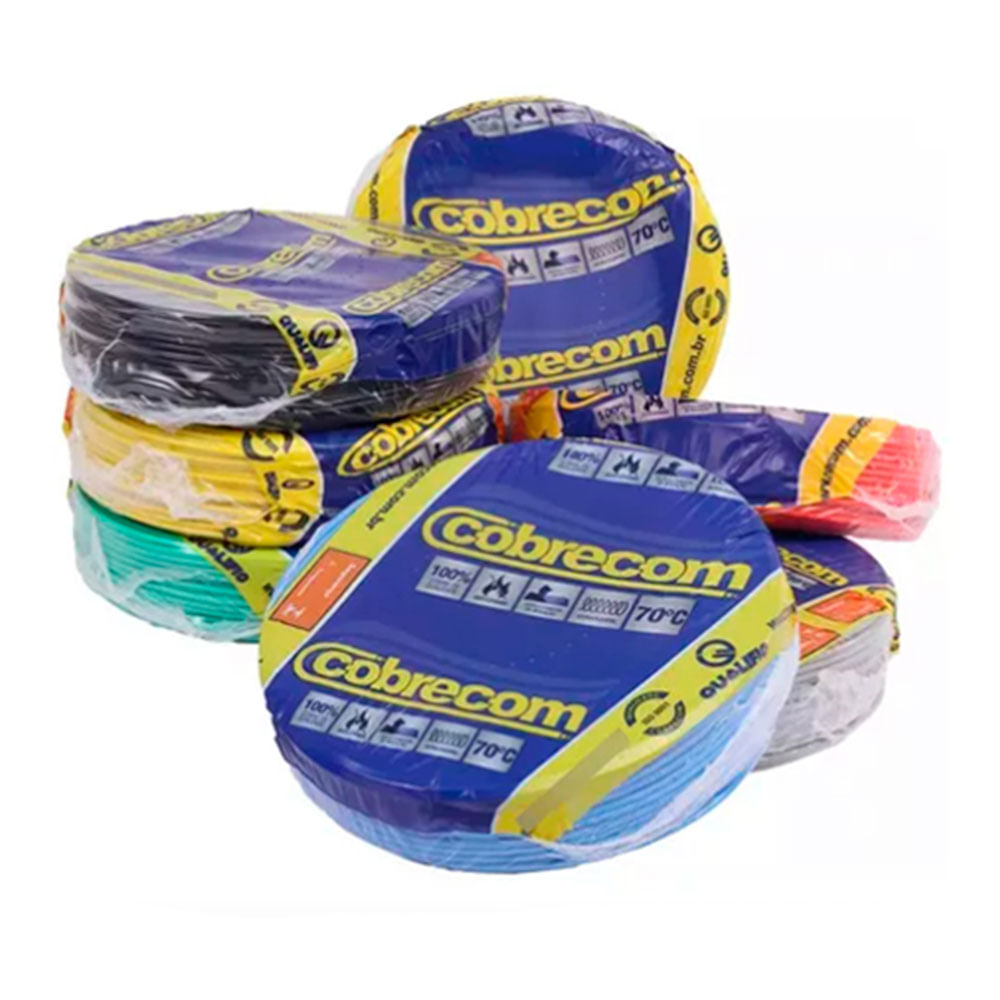 Cabo Flex 750 V 10.0 mm Preto - Cobrecom - Dimacol Atacado
